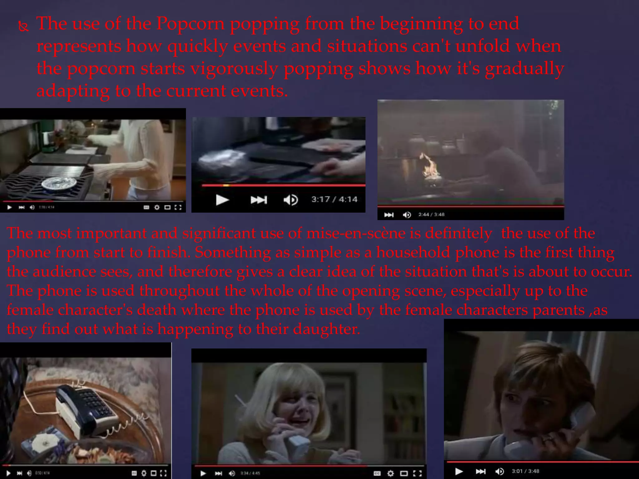 Scream opening scene analysis | PPTX