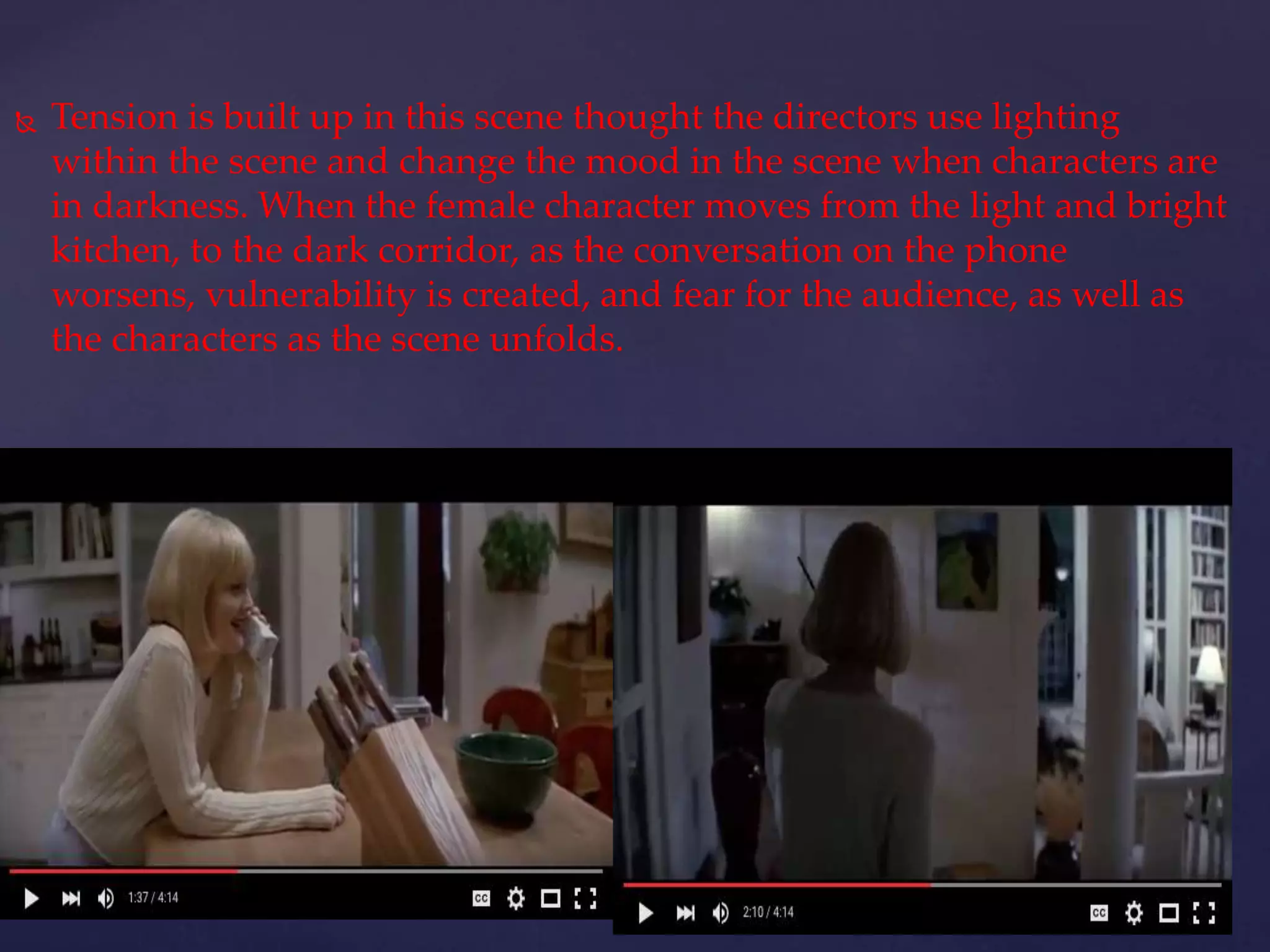 Scream opening scene analysis | PPTX