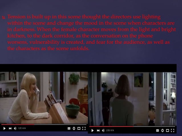 Scream opening scene analysis | PPTX | Horror | Genres