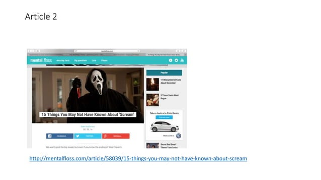 Scream powerpoint | PPTX | Movies | Entertainment