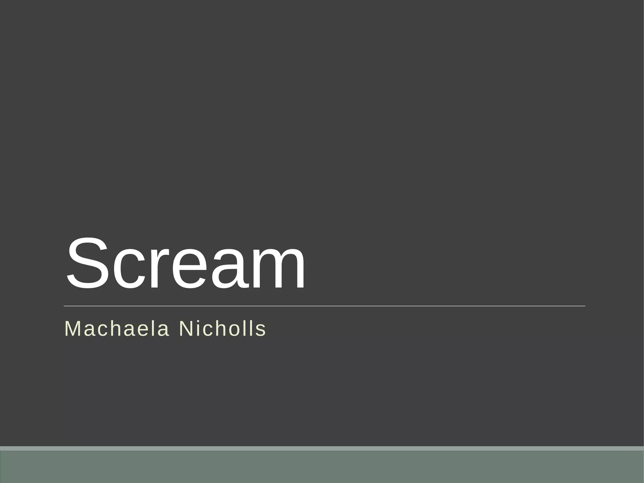Scream Film Opening Analysis | PPT