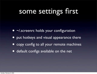 GNU Screen | ZIP | Operating Systems | Computer Software and Applications