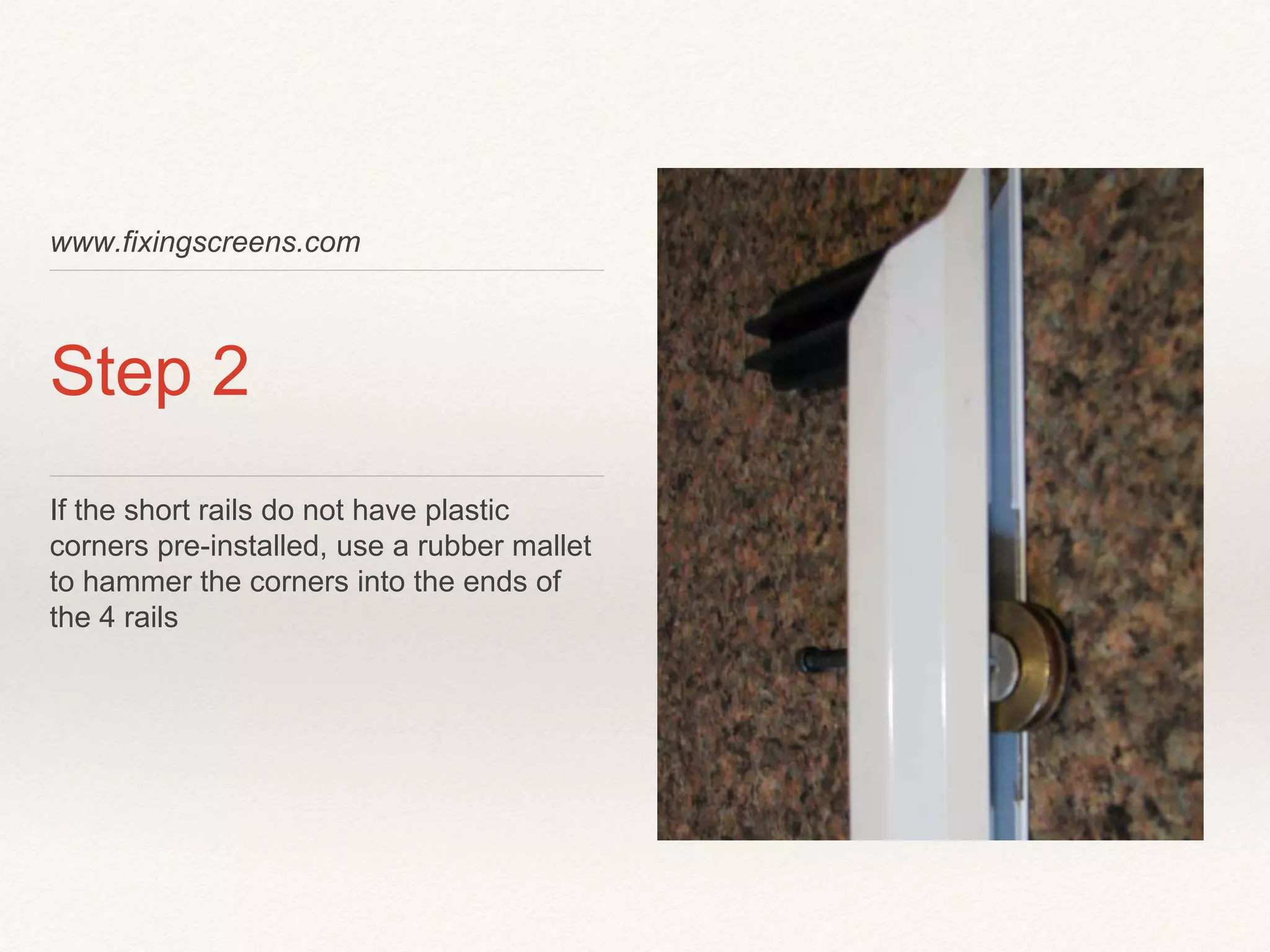 Do It Yourself sliding screen door kit instructions | PPTX