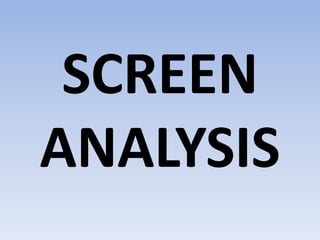 Screen analysis | PPTX