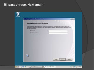 Screen Capture - Install SharePoint Foundation 2010 beta | PPT