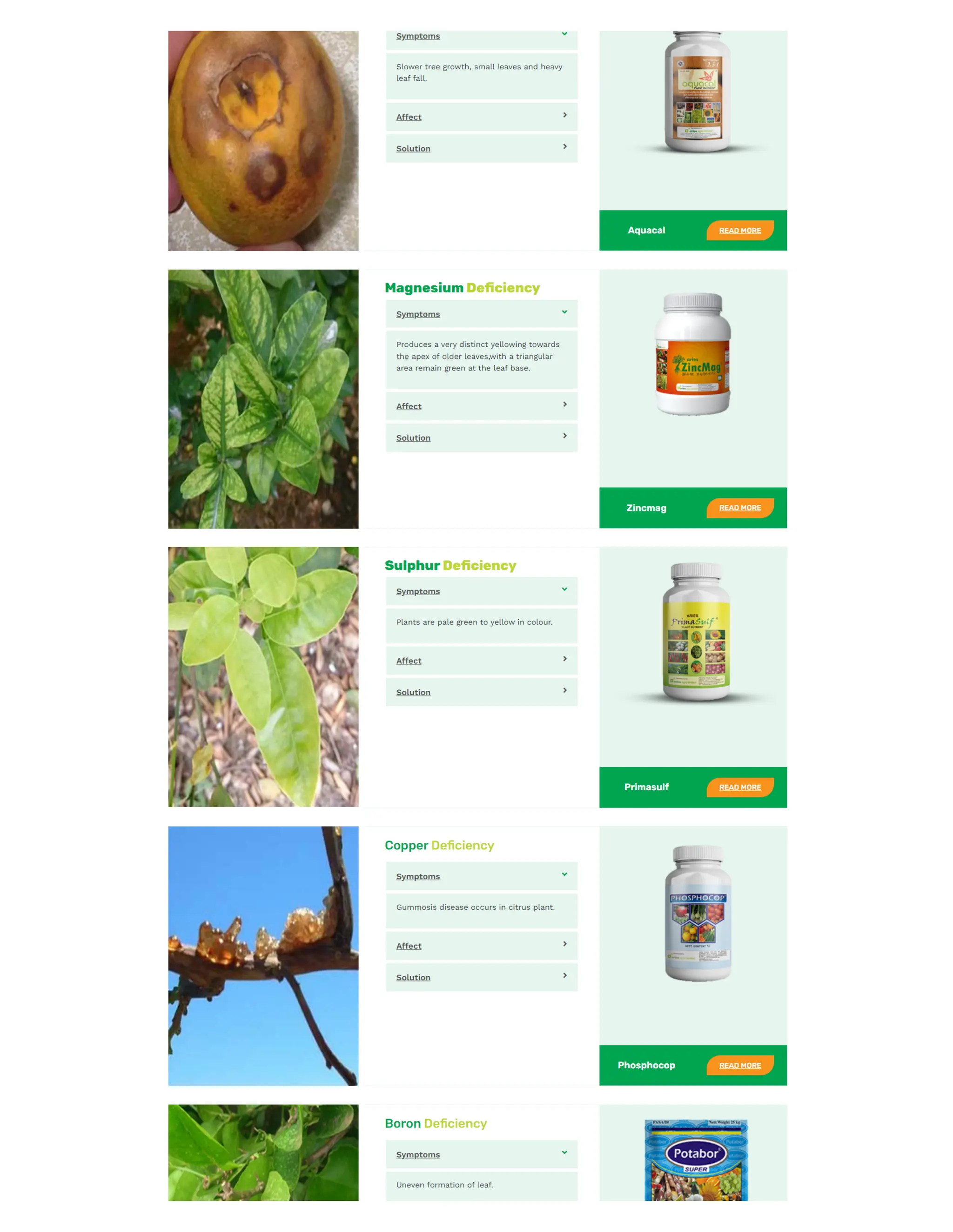 Reduce Nutrient Deficiencies in Citrus - Aries Agro Limited | PDF