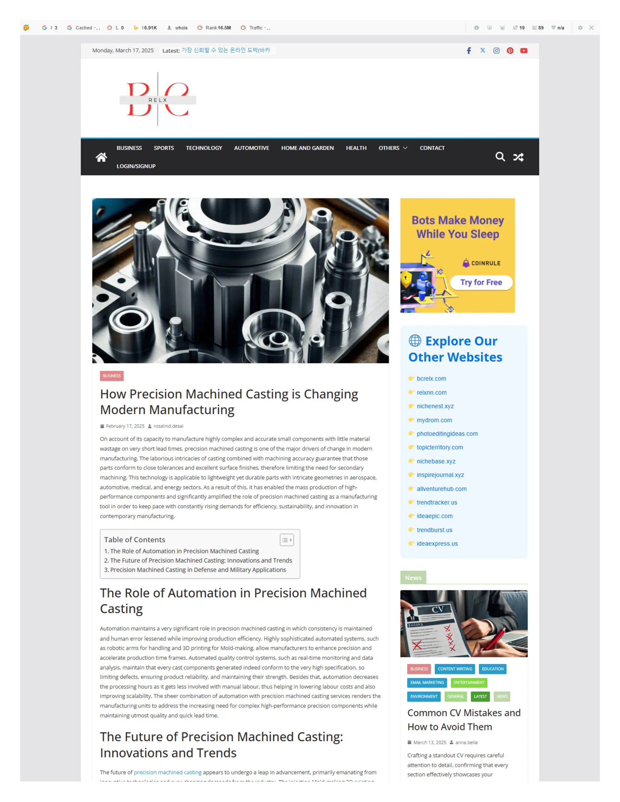 How Precision Machined Casting is Changing Modern Manufacturing | PDF