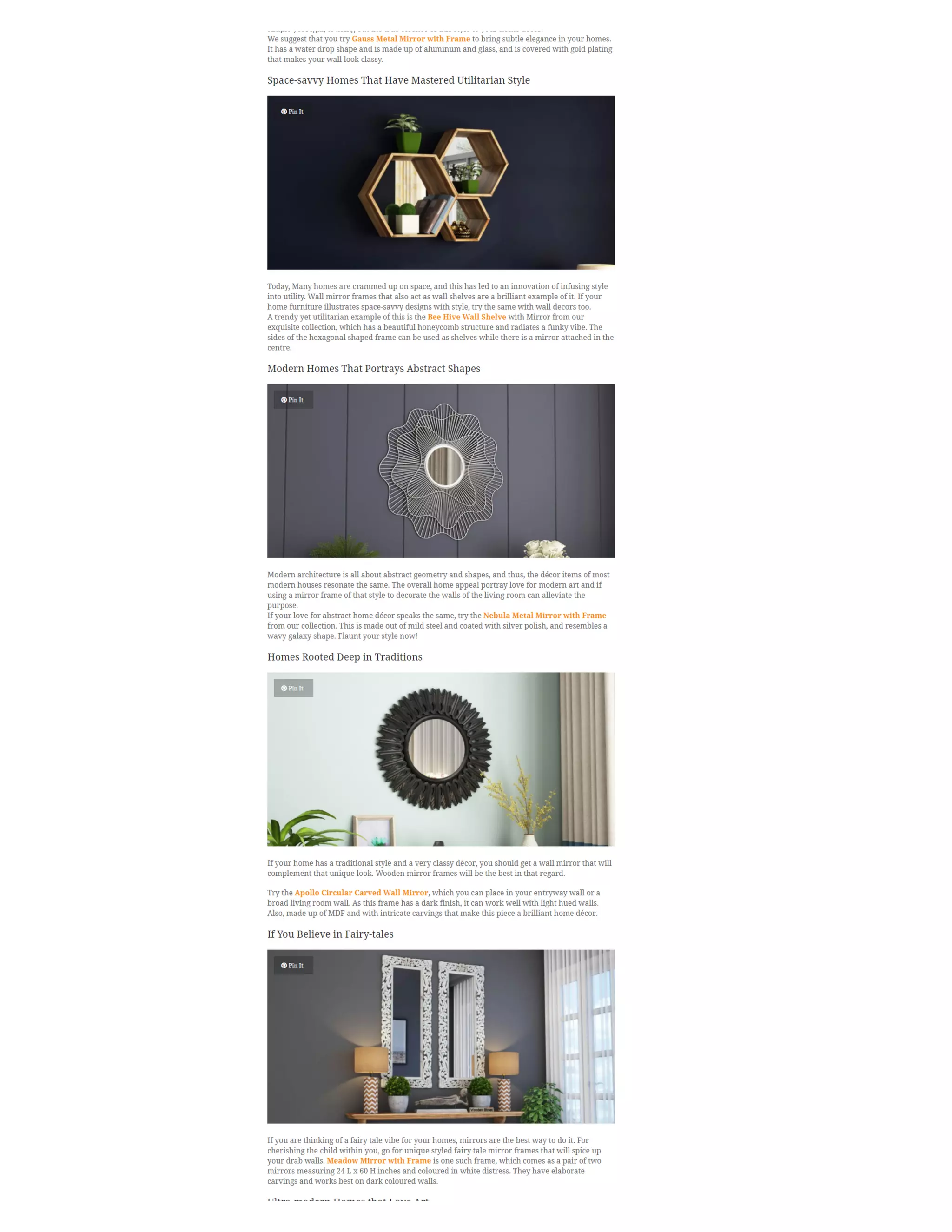 Top Trending Mirror Frames for Every Uniquely Designed Homes | PDF