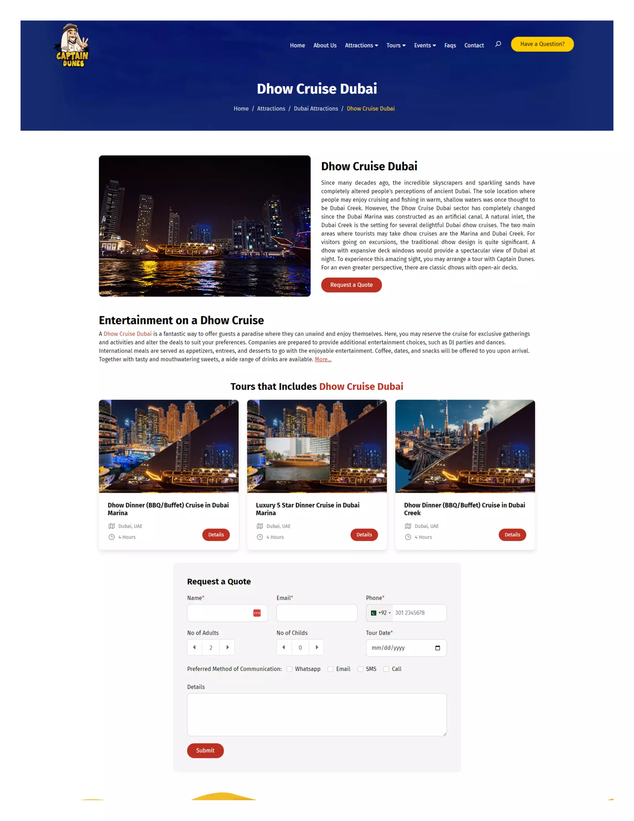 Magical Dhow Cruise Dubai | PDF | Cruises | Travel Type