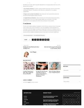 The Complete Guide on Indian Face Wash Manufacturers: Sustainability, Creativeness, and Quality ...