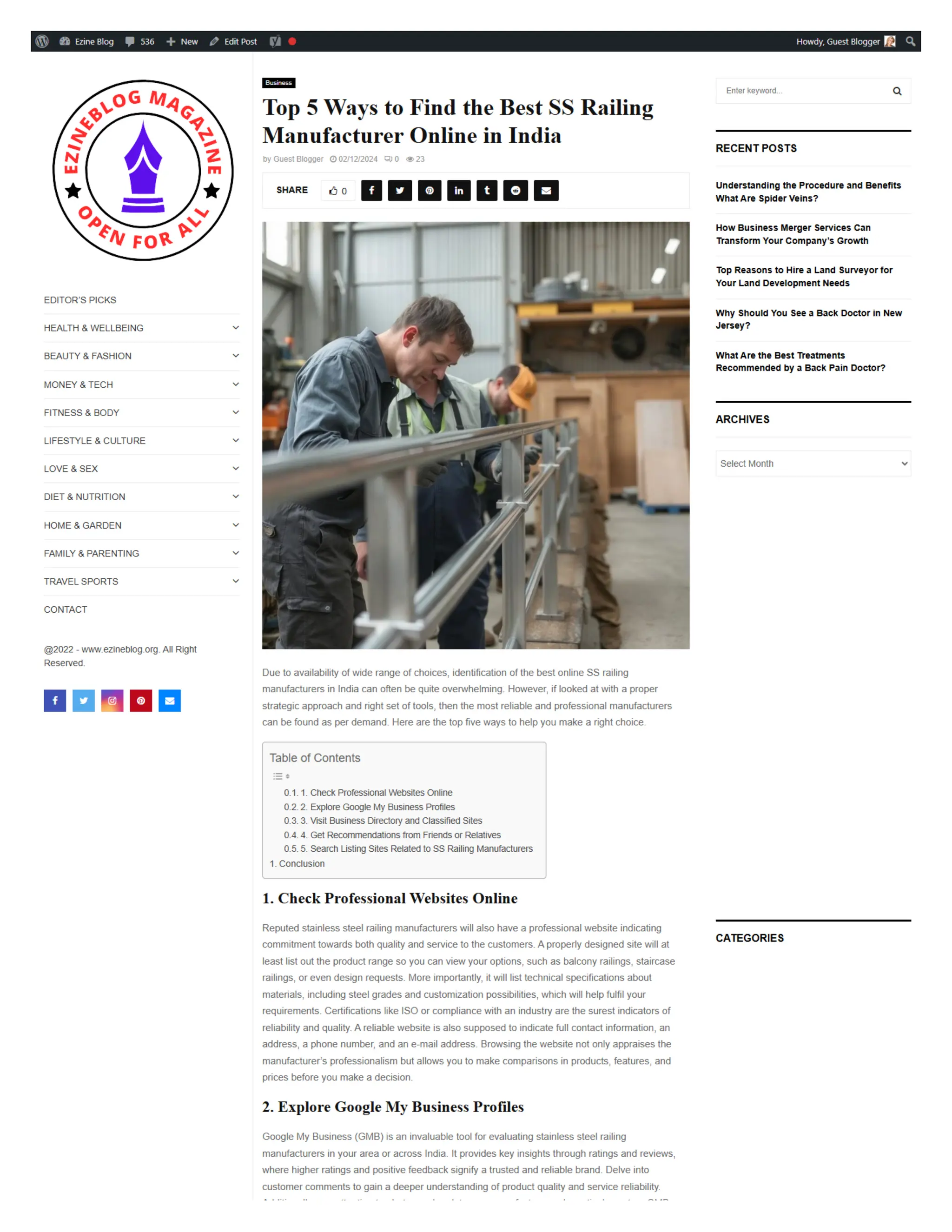Top 5 Ways to Find the Best SS Railing Manufacturer Online in India | PDF