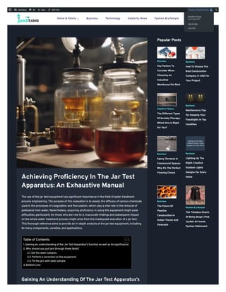 Achieving Proficiency In The Jar Test Apparatus: An Exhaustive Manual | PDF