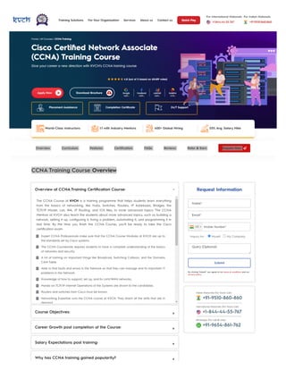 Certified CCNA training course| Best training for CCNA | PDF