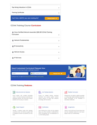 Certified CCNA training course| Best training for CCNA | PDF