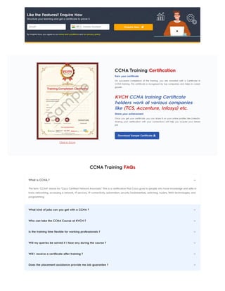Certified CCNA training course| Best training for CCNA | PDF
