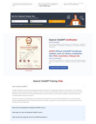 OpenAI ChatGPT Certification Training Course | PDF | Artificial ...