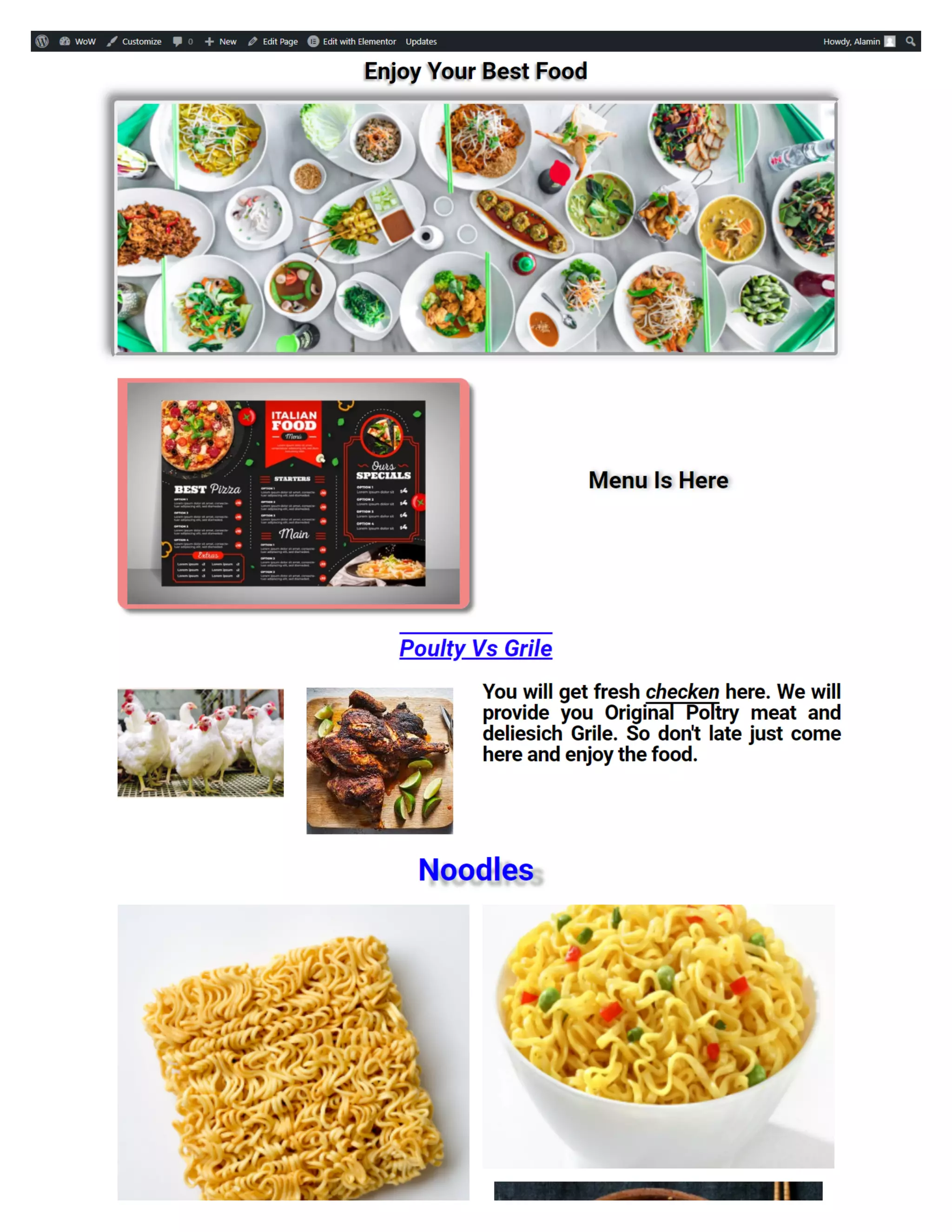My first Website Design | PDF