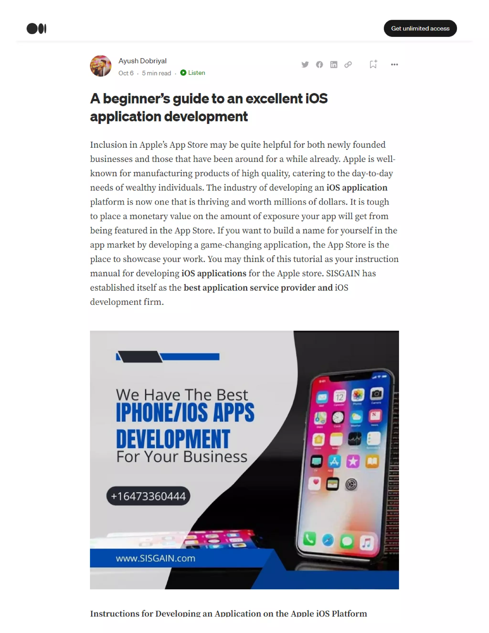 A beginner’s guide to an excellent iOS application development | PDF | Operating Systems ...