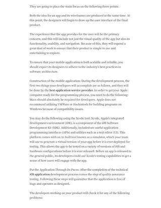 A beginner’s guide to an excellent iOS application development | PDF