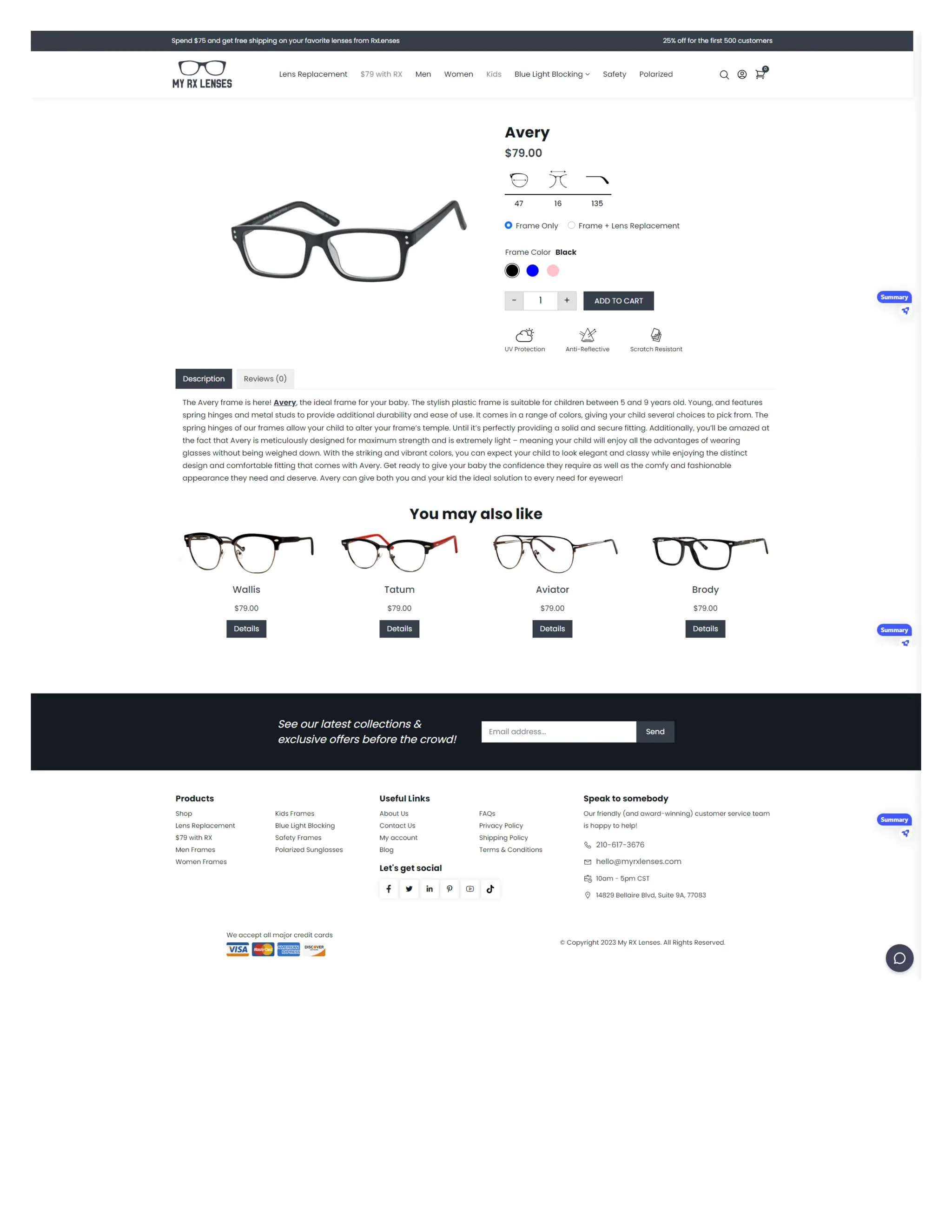 Avery: Elevate Your Vision with Precision Rx Lenses | PDF