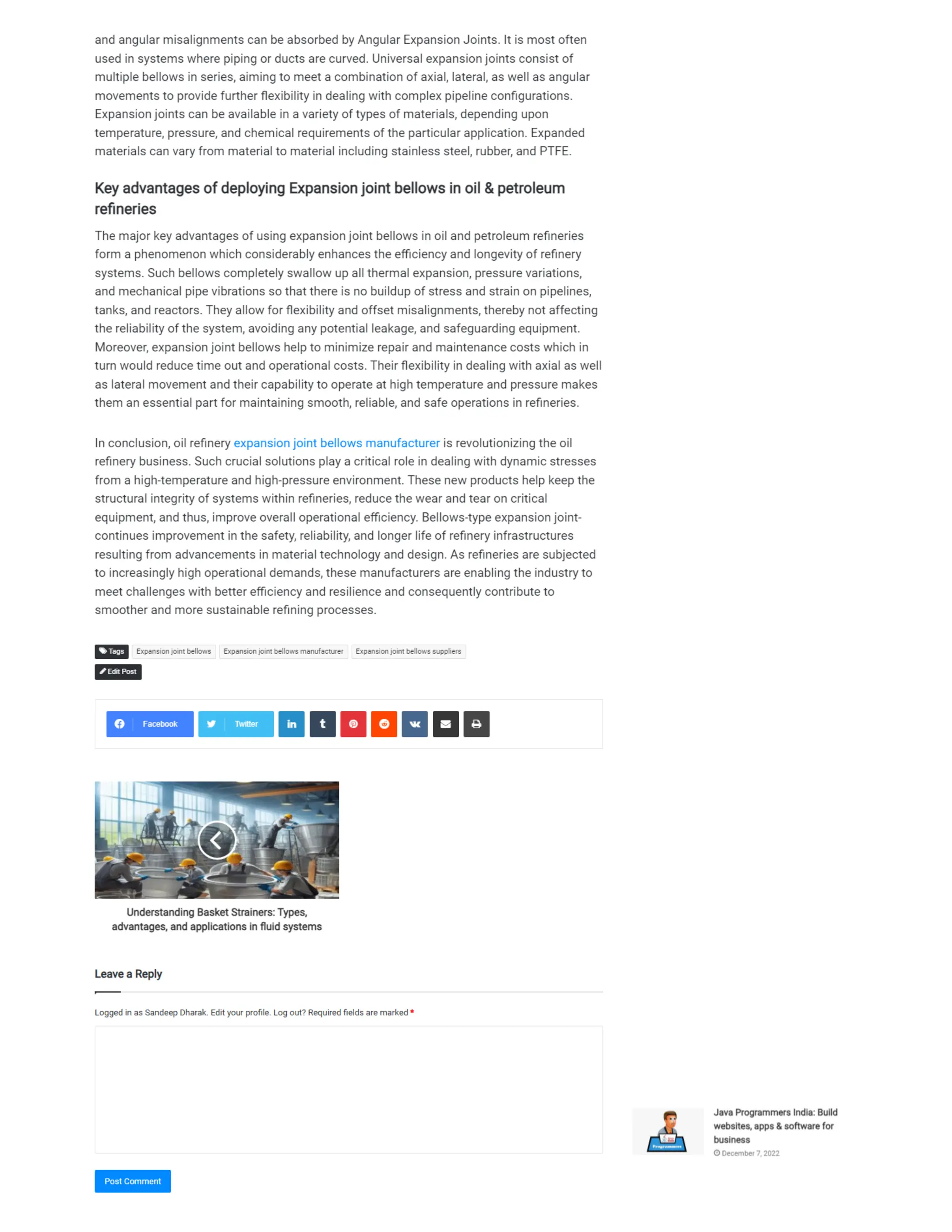 How Expansion joint bellows manufacturer is shaping the future of oil ...