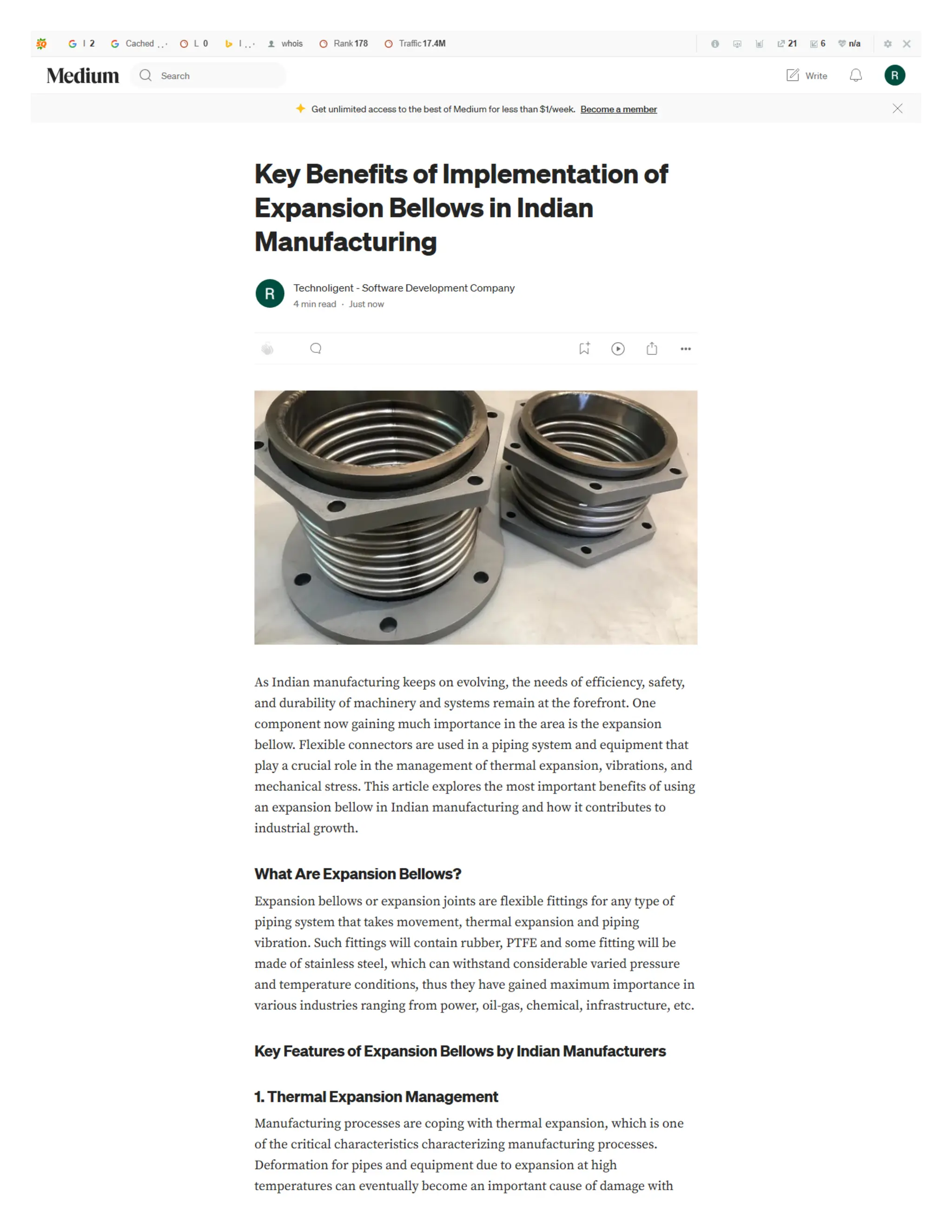Key Benefits of Implementation of Expansion Bellows in Indian ...