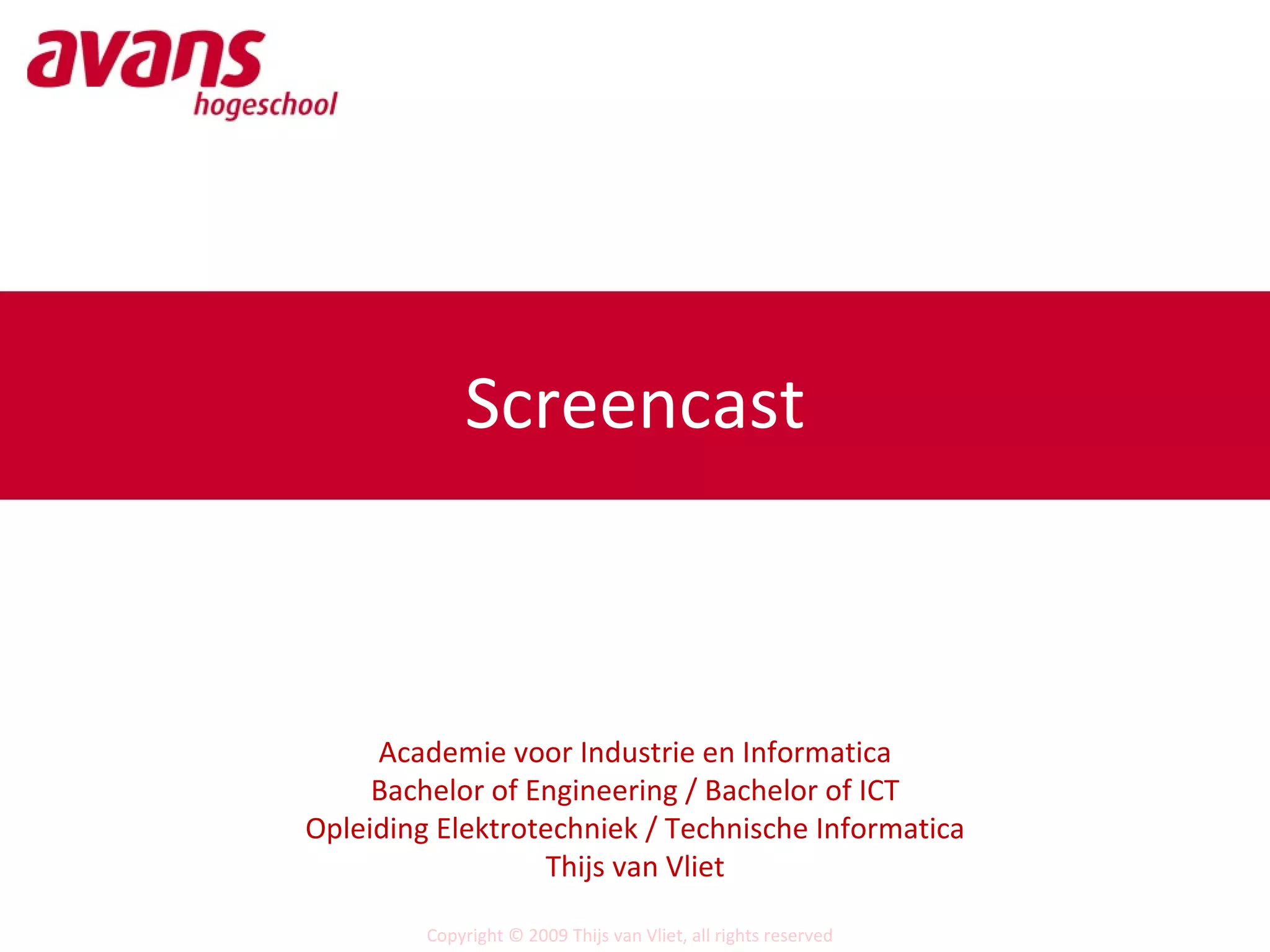 Screencast | PPT