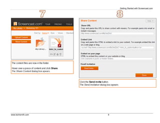 Screencast.com getting started_guide | PDF