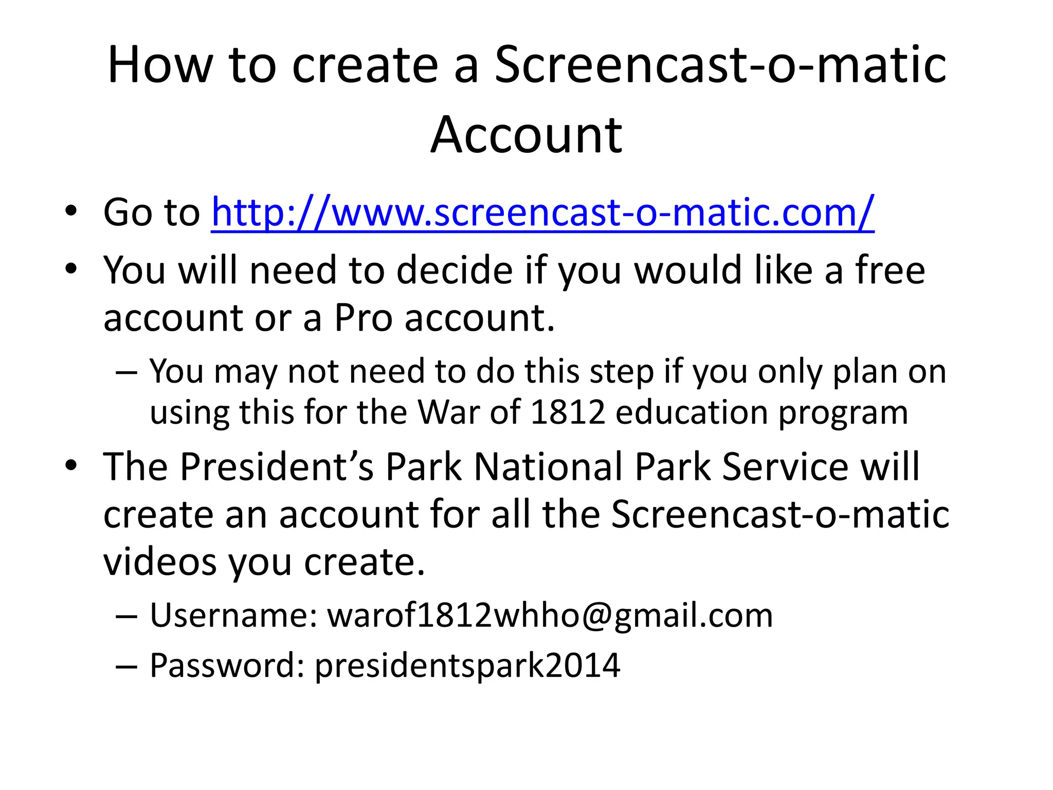 Screencast o-matic how to presentation | PPTX
