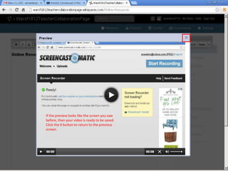 Screencast o-matic how to presentation | PPTX