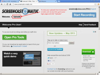 Screencast o-matic how to presentation | PPTX