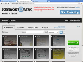 Screencast o-matic how to presentation | PPTX