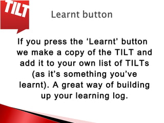 Making TILT social | PPT