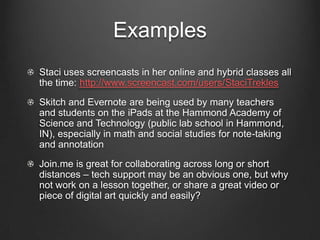 Screen-Capturing, Screen-Casting, and Screen Sharing for the Budget Friendly Teacher | PPTX