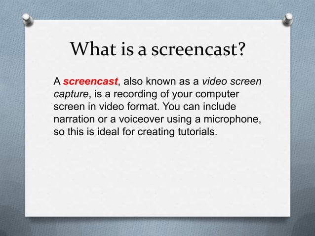 Screencasting | PPTX