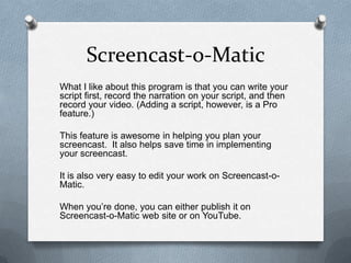 Screencasting | PPTX