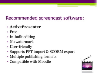 Screencasting | PPT