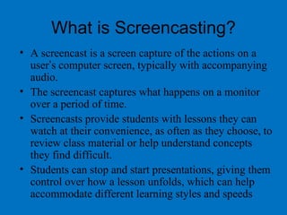 Screencasting | PPT
