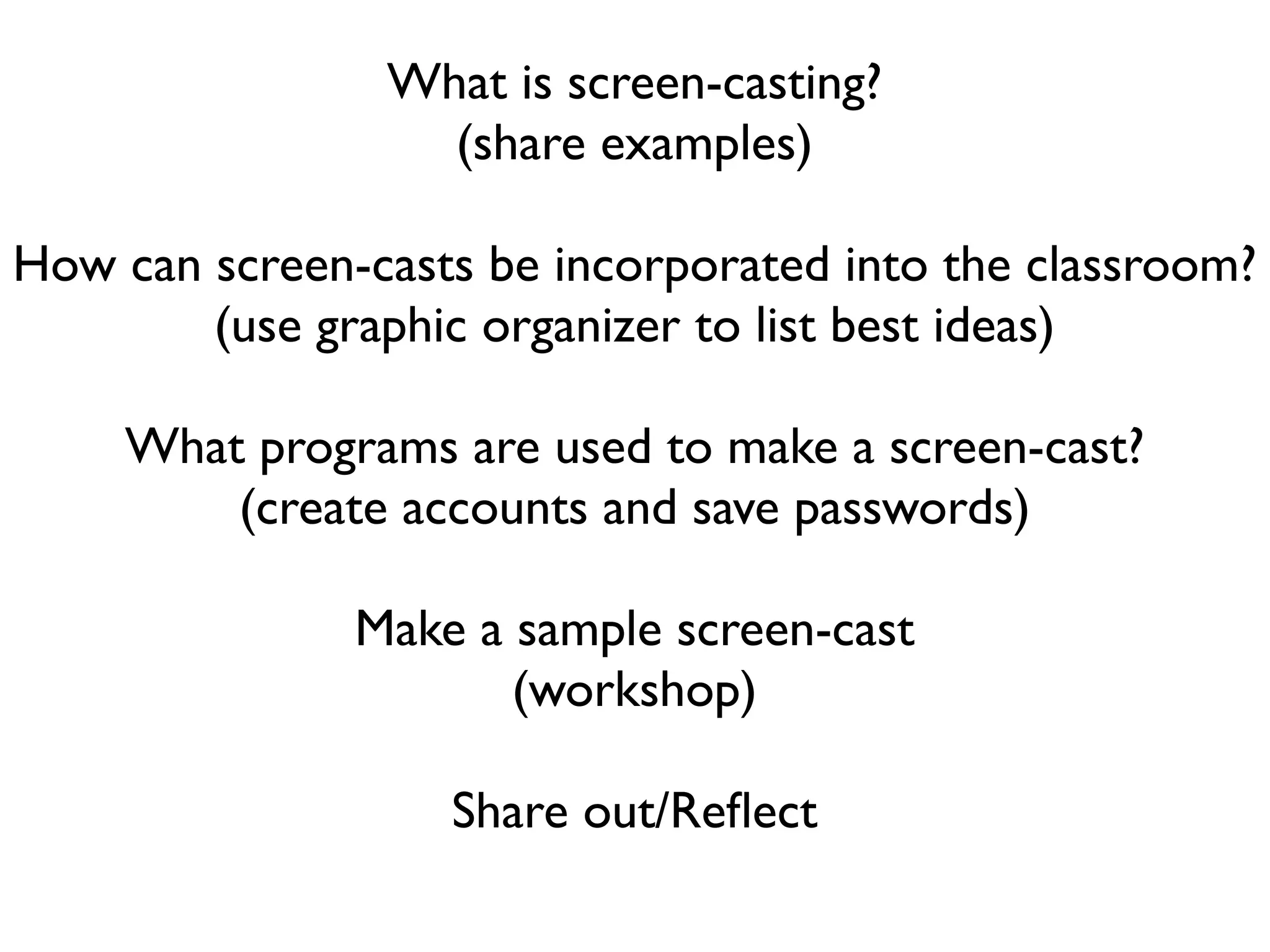 Screencasting101 | PPT