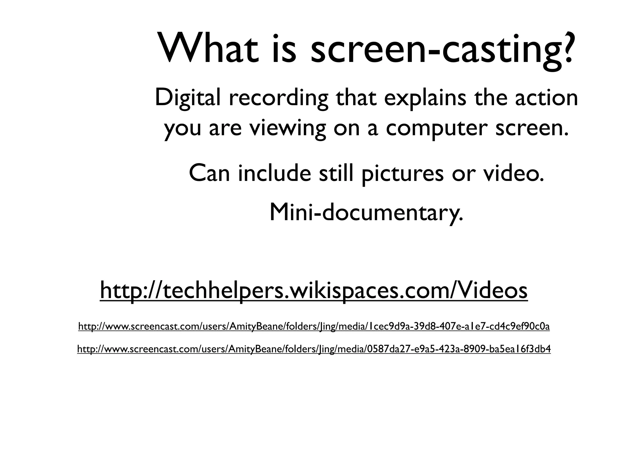 Screencasting101 | PPT