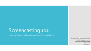 Screencasting & YouTube Captions Presntation | PPT