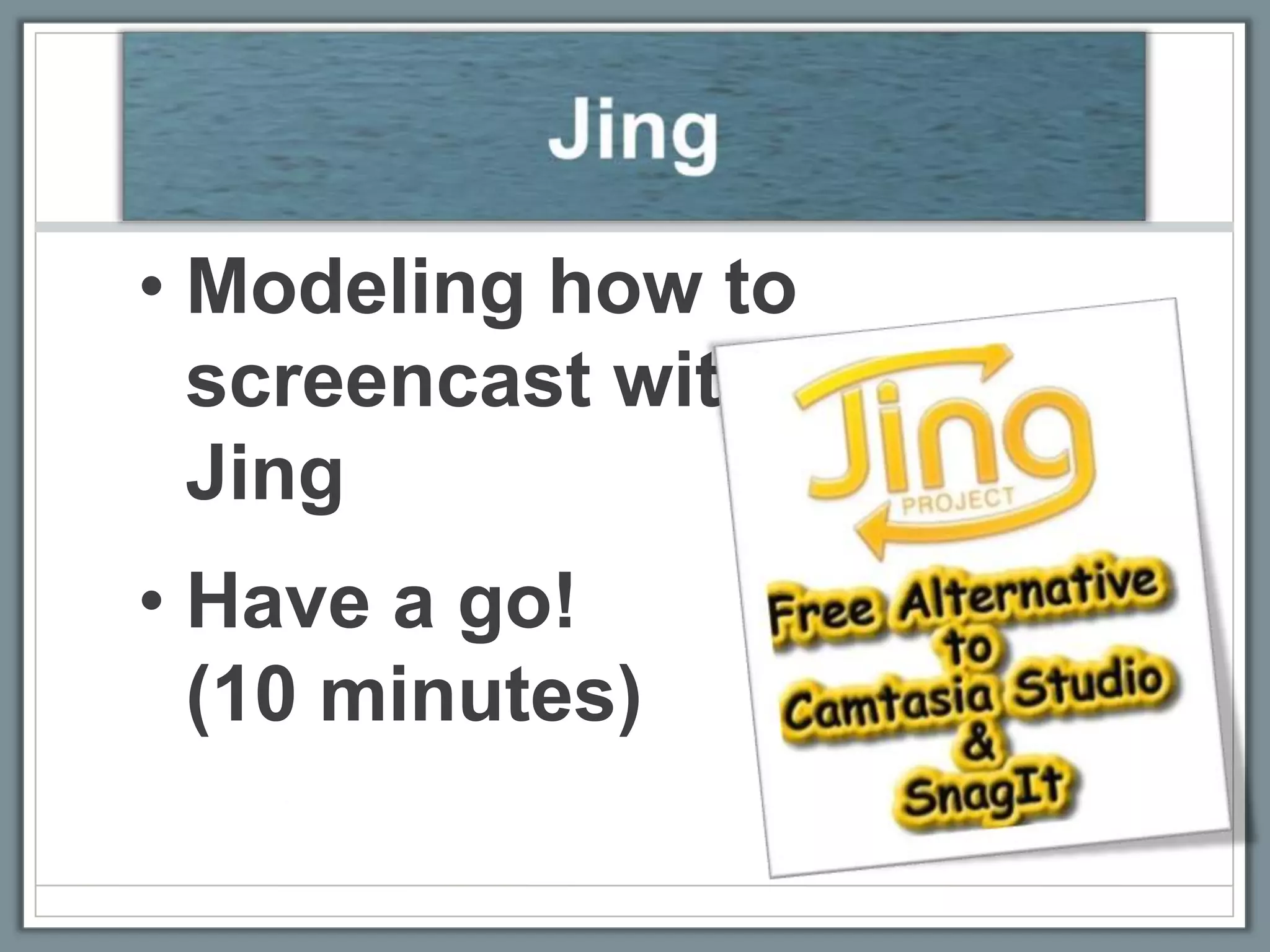 "Screencasting for Educators and Students" | PPT