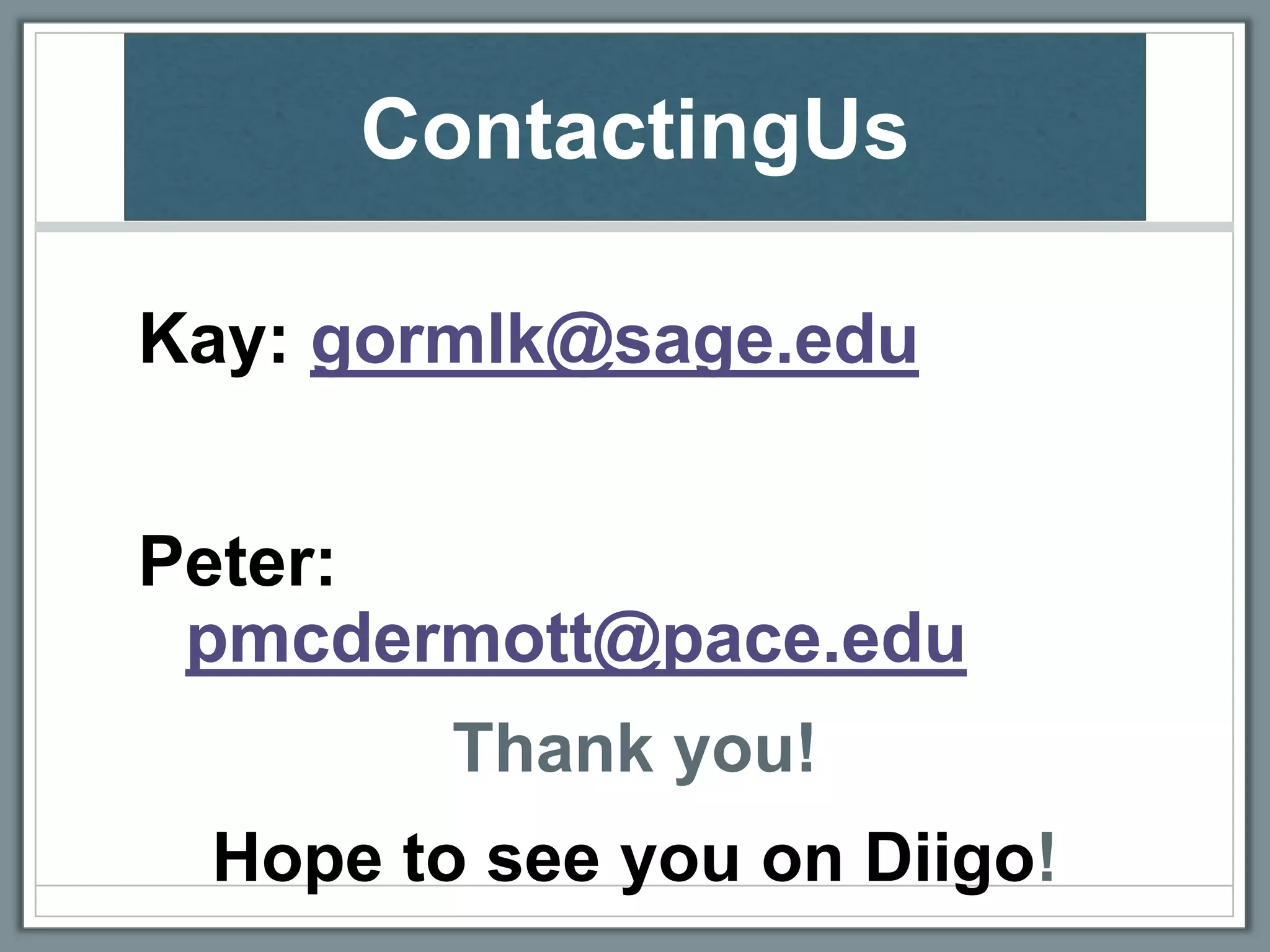 "Screencasting for Educators and Students" | PPT