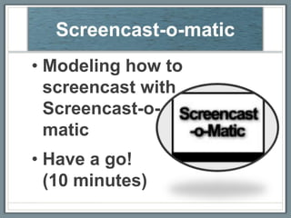 "Screencasting for Educators and Students" | PPT