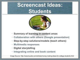 "Screencasting for Educators and Students" | PPT