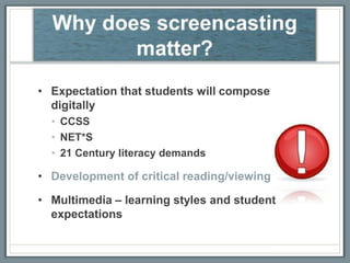 "Screencasting for Educators and Students" | PPT