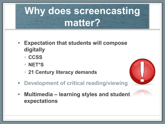 "Screencasting for Educators and Students"
