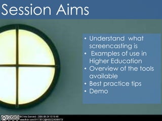 Broadcast Yourself: An introduction to Screencasting | PPT