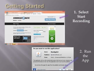 Screencasting ppt 1 | PPTX | Computing | Technology & Computing