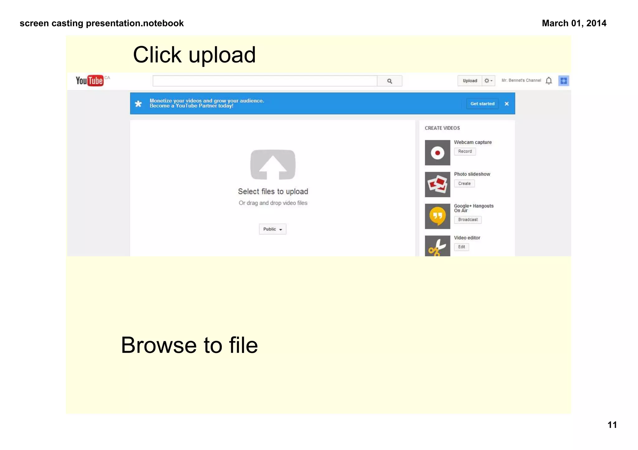 Screen casting presentation | PDF